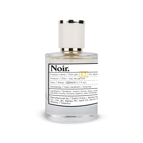 NOIR PERFUME 50 ML K3 BOXED - Senso Cosmetics