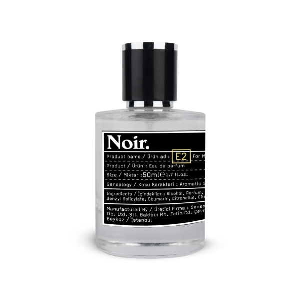 NOIR PERFUME 50 ML E2 BOXED - Senso Cosmetics
