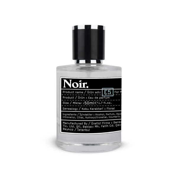 NOIR PERFUME 50 ML E5 BOXED - Senso Cosmetics